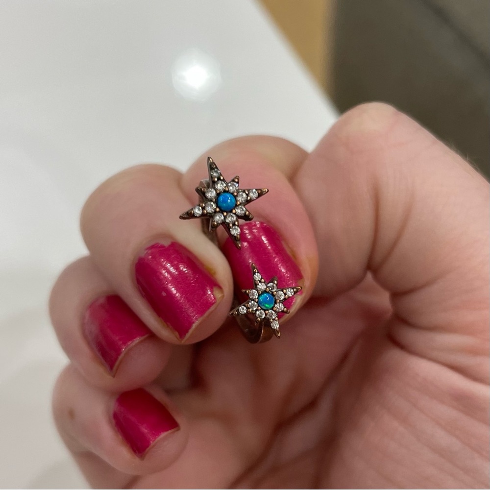 Taylor Swift Arcade Ring And Opal Eyes Earrings - Gem